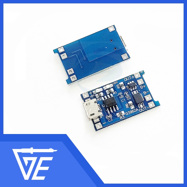 Mạch sạc pin lithium-ion 18650 3.7V TP4056 có bảo vệ pin | Shopee Việt Nam