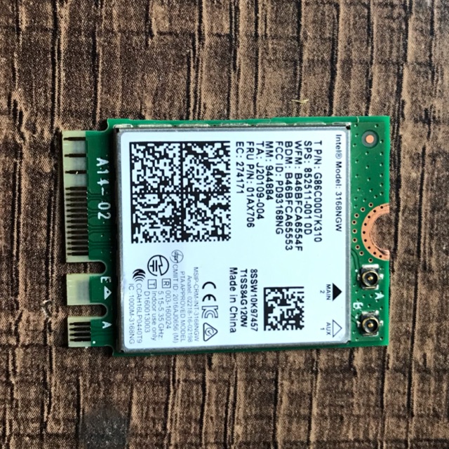 Intel® Dual Band Wireless-AC 3168 laptop acer E5-476 | Shopee Việt Nam