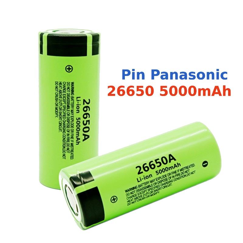 Pin 26650 dung lượng 5000mAh - pin lithium NCR26650A dòng xả cao 25A | Shopee Việt Nam