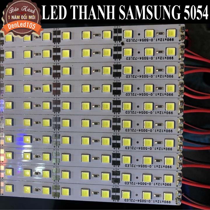 VỈ 10 THANH LED SAMSUNG 5054 DÀI 1M SIÊU SÁNG. ĐIỆN 12V | Shopee Việt Nam