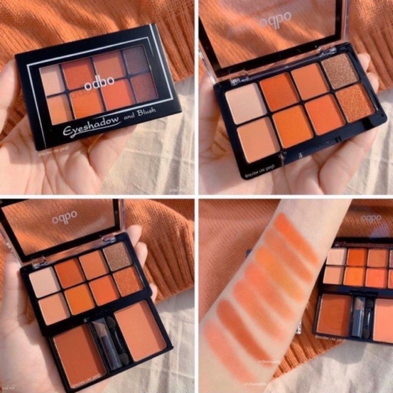 Set Phấn Mắt & Má Hồng Odbo Eyeshadow and Blush 8 Ô Thái Lan | Shopee Việt Nam