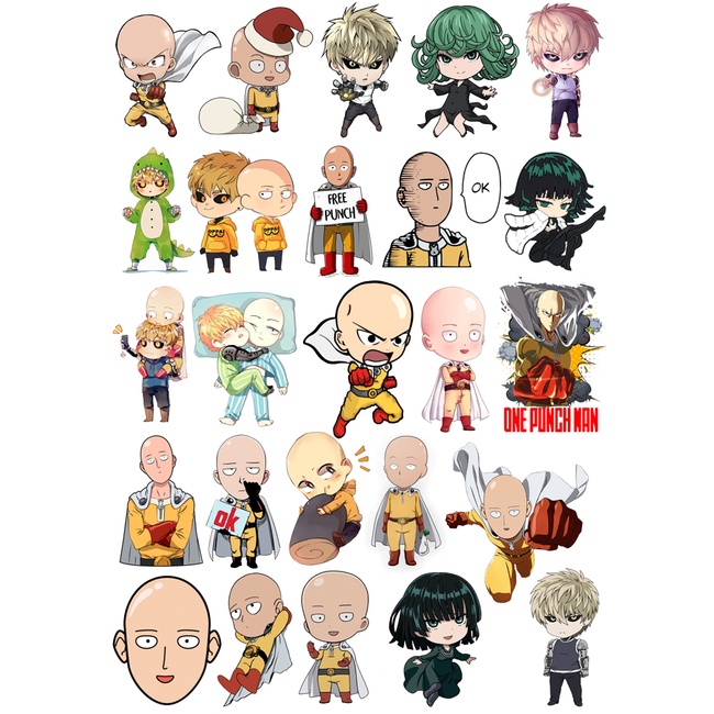sticker one punch man / hình dán one punch man | Shopee Việt Nam