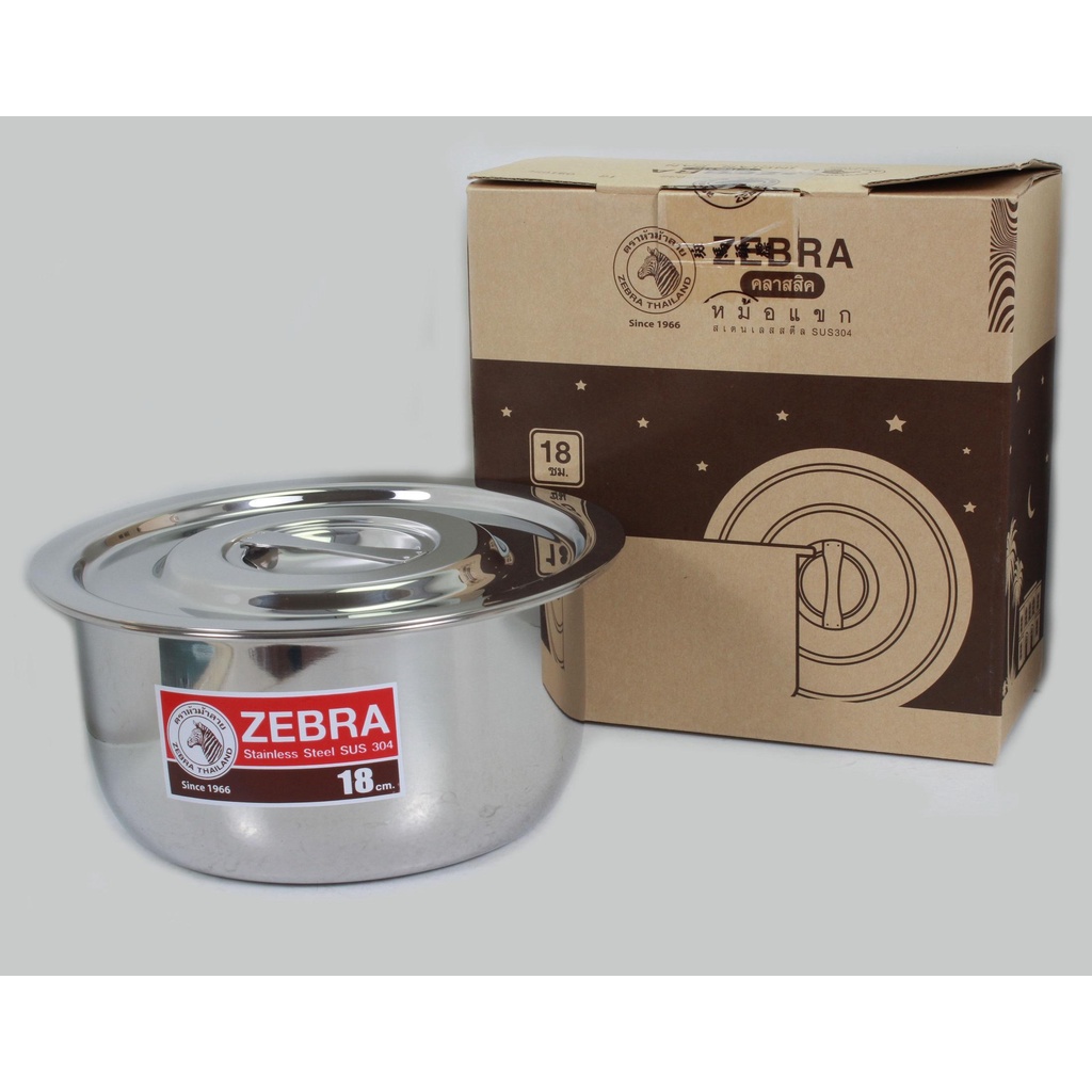 Thố inox 304 Zebra Indian, không quai 18cm - 16 cm - 14cm - 170018 - 170016 - 170014 | Shopee ...