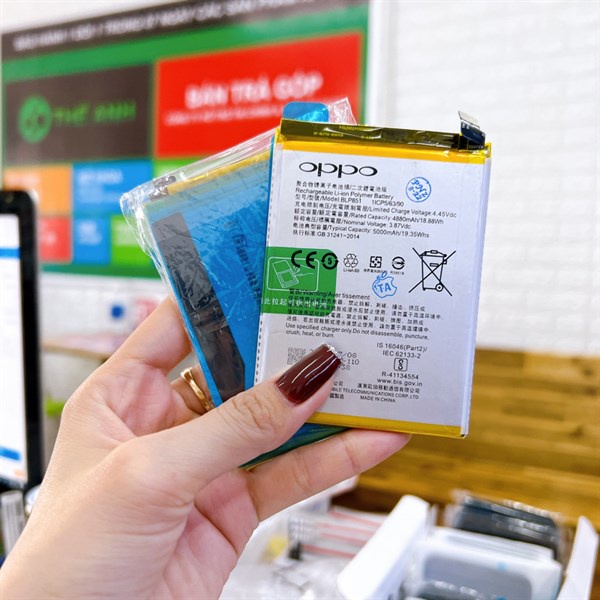 Pin Oppo A74 4G / A95 4G dùng model pin BLP851 zin hãng, 5000 mAh ...