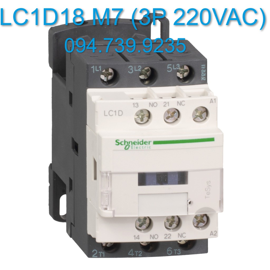 Khởi Động Từ Schneider - Contactor LC1D18 | Shopee Việt Nam