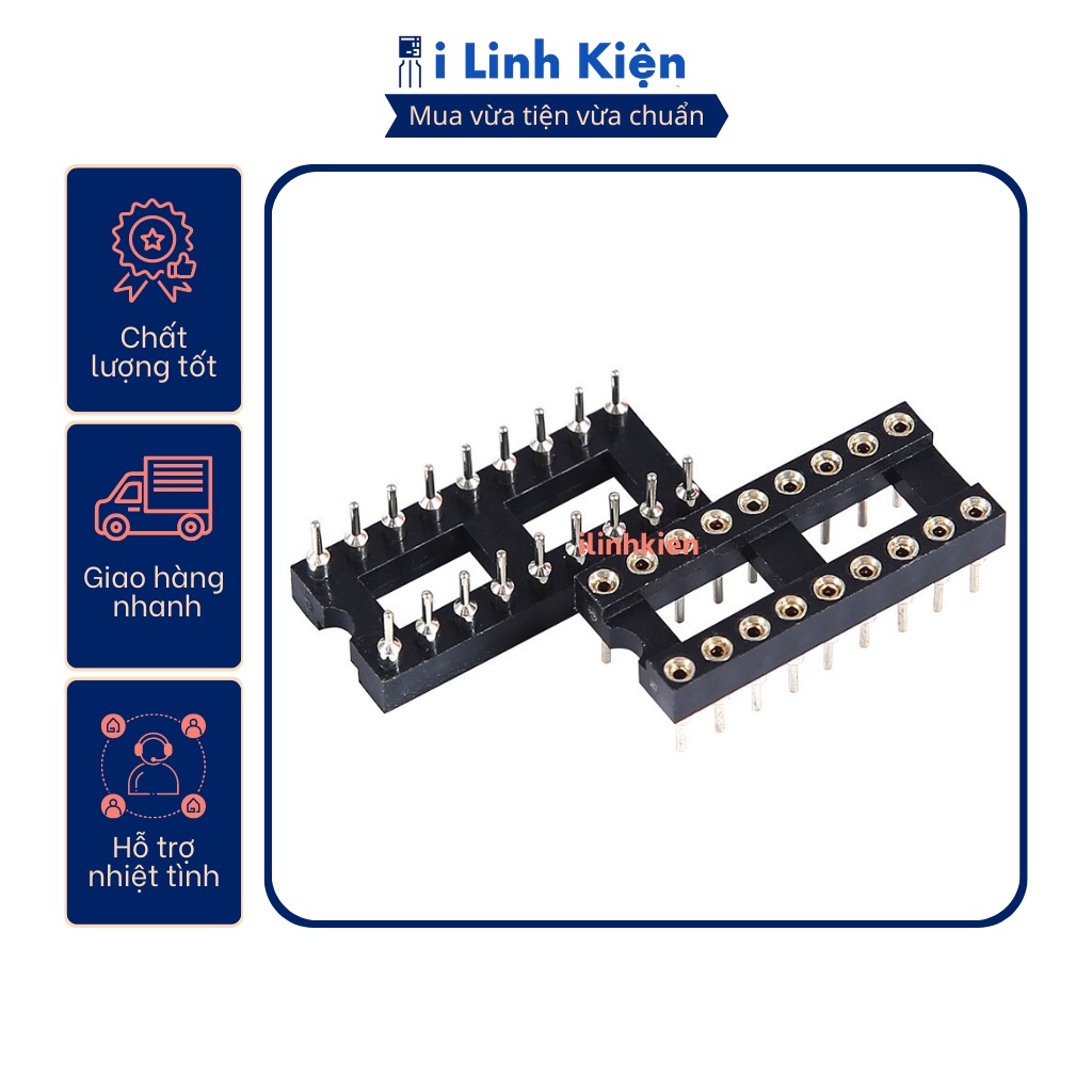 Đế IC 18 chân DIP-18 loại tròn chất lượng tốt | Shopee Việt Nam