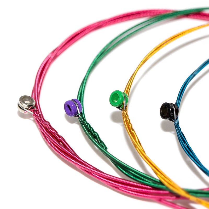 Dây cho nhạc cụ thay thế một phần Dây đàn Guitar màu Orphee 6 cái / bộ TX620-C 010-047 Acoustic ...