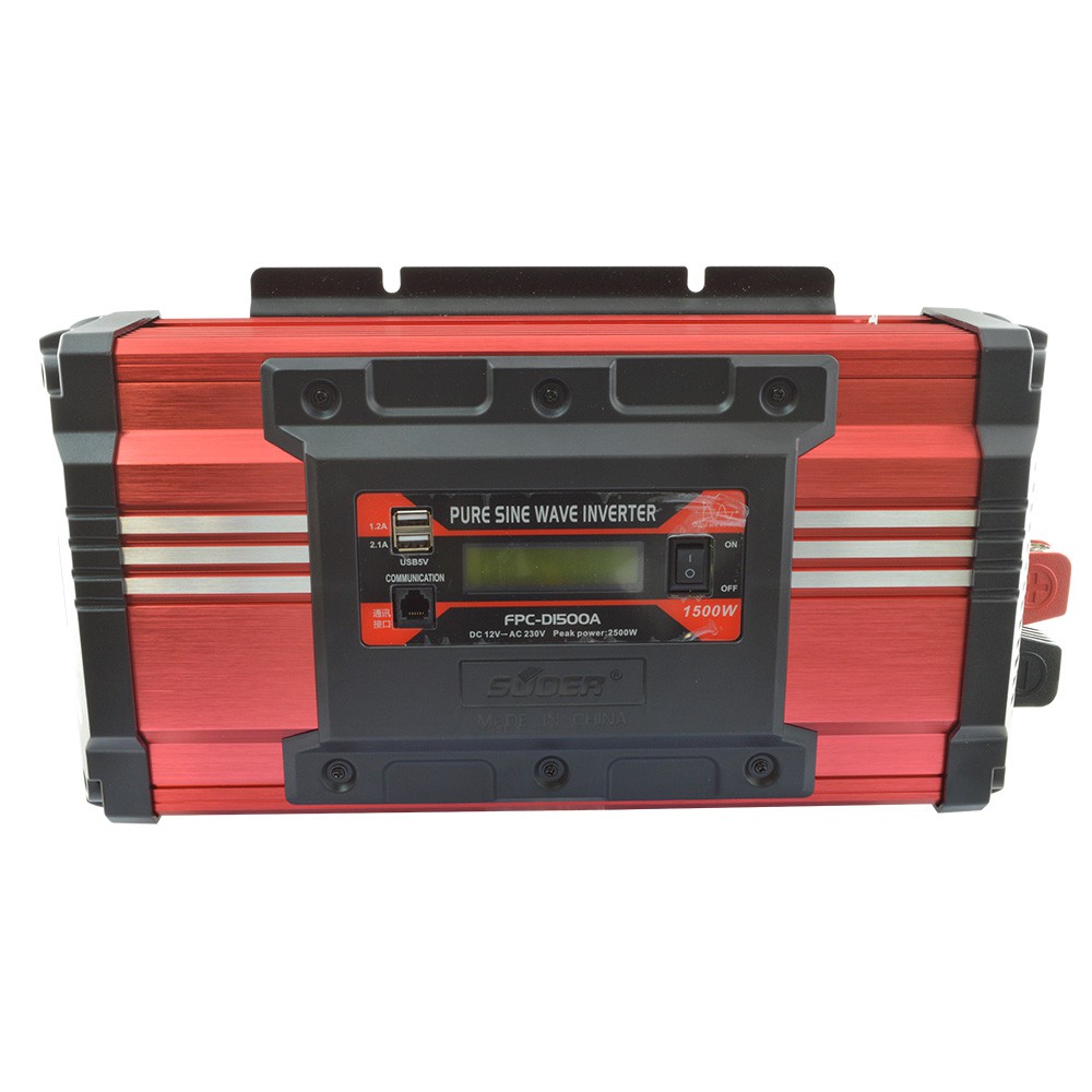 Bộ đổi điện sin chuẩn 1500w 12v sang 220v có đồng hồ hiển thị - FPC-D1500A | Shopee Việt Nam