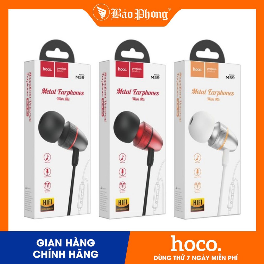 TAI NGHE HOCO M59 dây bện chống đứt ngầm | Shopee Việt Nam