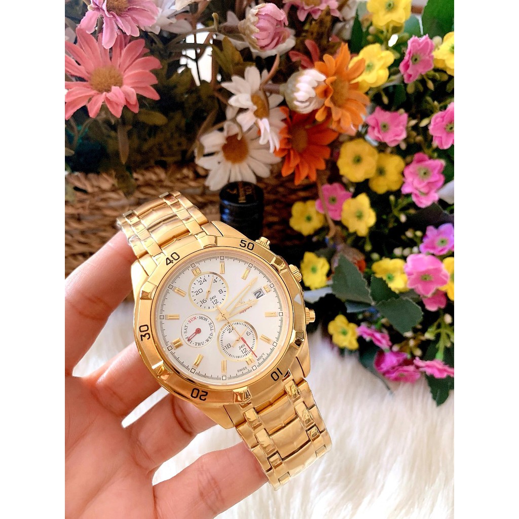 Đồng Hồ Nam Oasis Pacifier 44mm Dây Thép Màu Vàng | Shopee Việt Nam