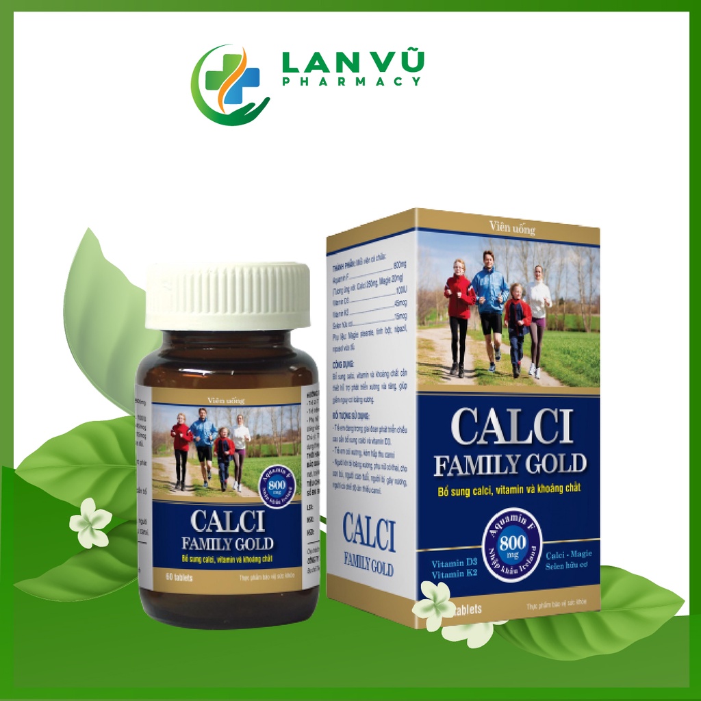 Calci Family Gold giảm nhanh triệu chứng chuột rút do thiếu canxi (Bổ ...
