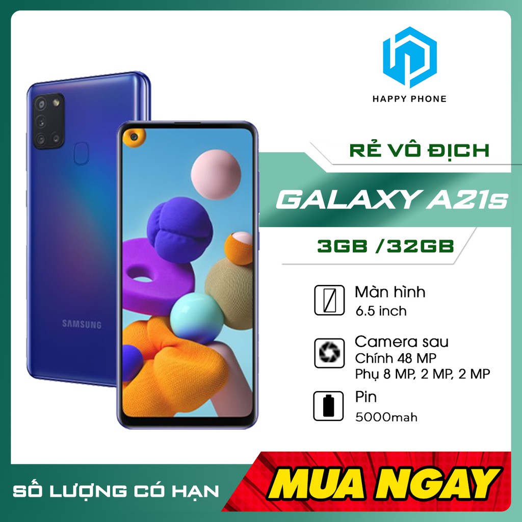 Điện Thoại Samsung Galaxy A21s 32GB | Hàng chính hãng, Nguyên seal, mới 100% | Bảo hành 12 tháng ...