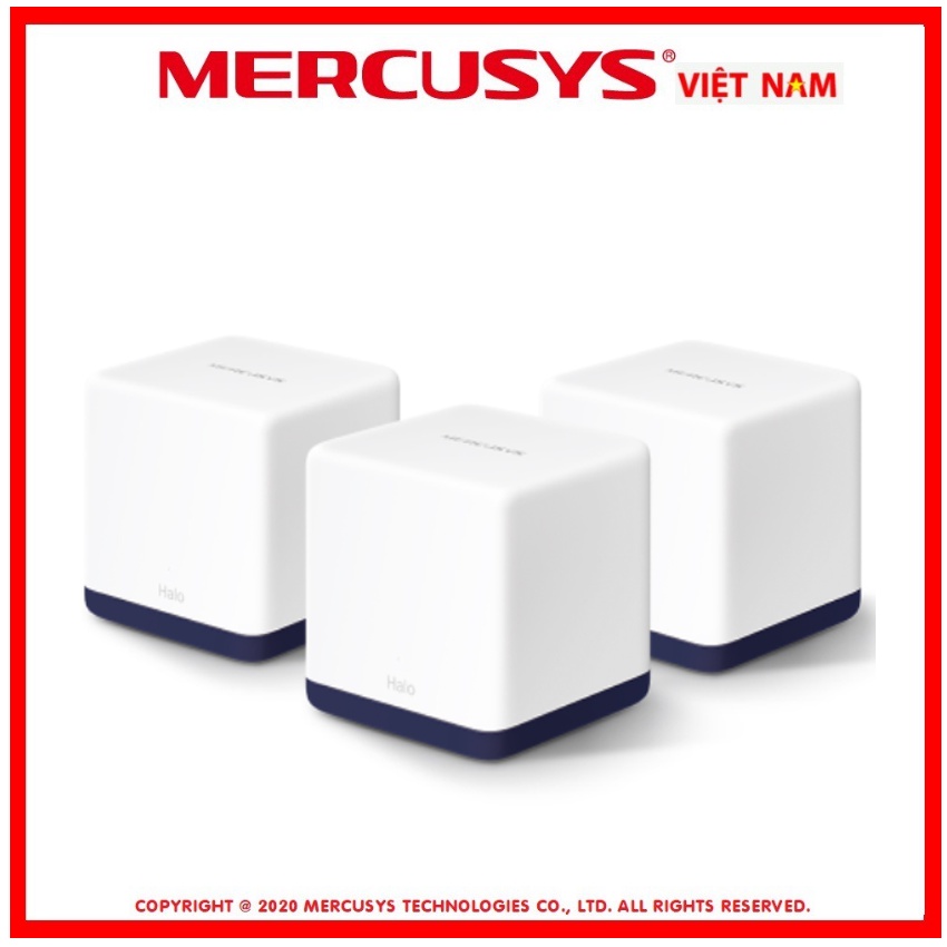 Hệ Thống Wifi Mesh Mercusys Halo H50g 3 Pack Dành Cho Gia Đình Chuẩn