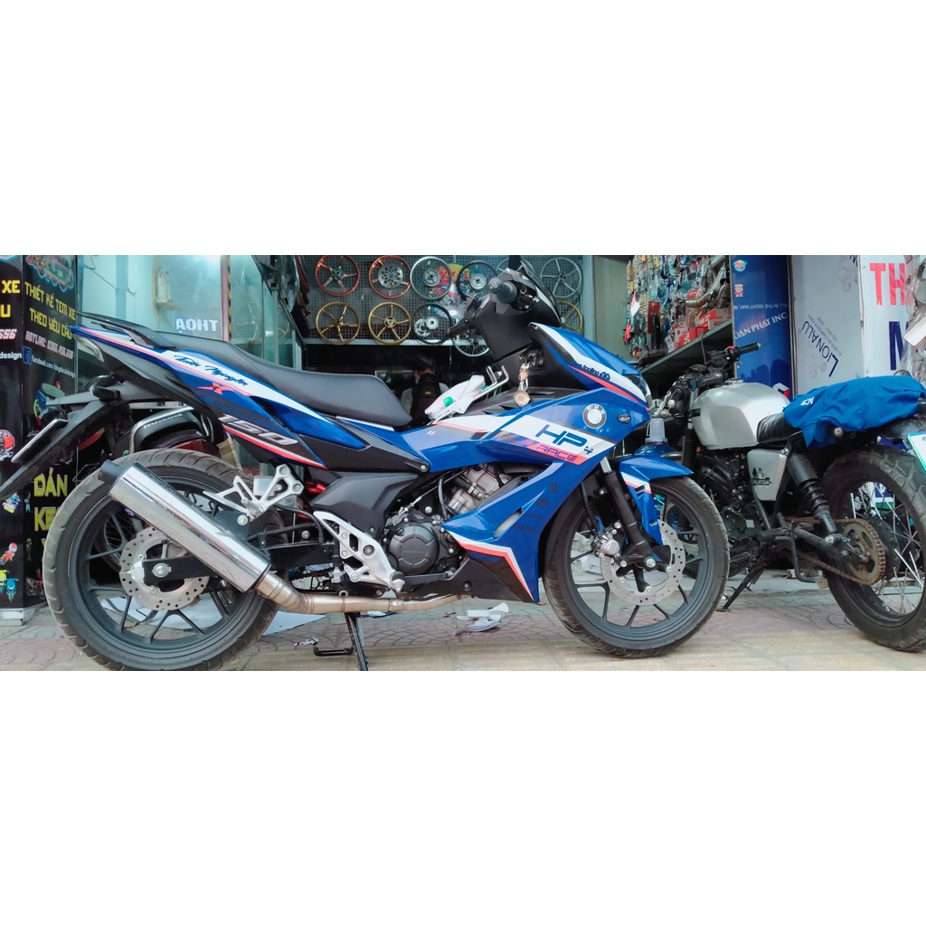 Tem Trùm Winner X mẫu HP4 màu xanh bạc đỏ đen | Shopee Việt Nam