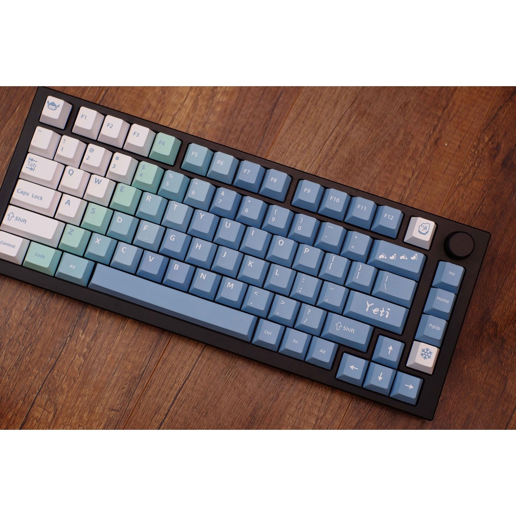 Keycap Cho Bàn Phím Cơ Yeti Blue Thick PBT Cherry Profile 126 Phím ...