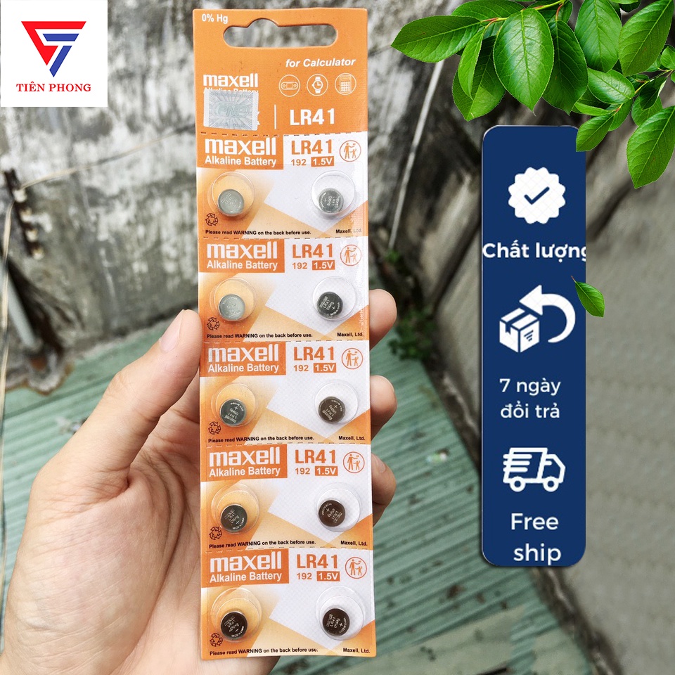 Pin AG3 LR41 192 1.5V Maxell Vỉ 10 Viên chính hãng | Shopee Việt Nam