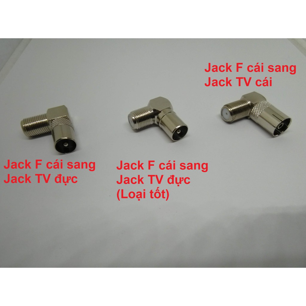 Jack cái F chuyển đầu jack TV(jack angten,jack RF)(loại vuông góc 90 ...