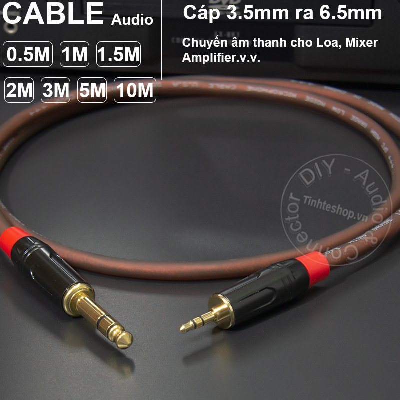 Dây 3.5 ra 6 ly stereo - 0.5M đến 10M - 3.5mm to 1/4 TRS cable | Shopee ...