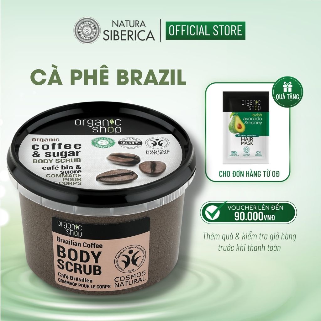 Tẩy tế bào chết ORGANIC SHOP TDC body với chiết xuất từ thiên nhiên ...