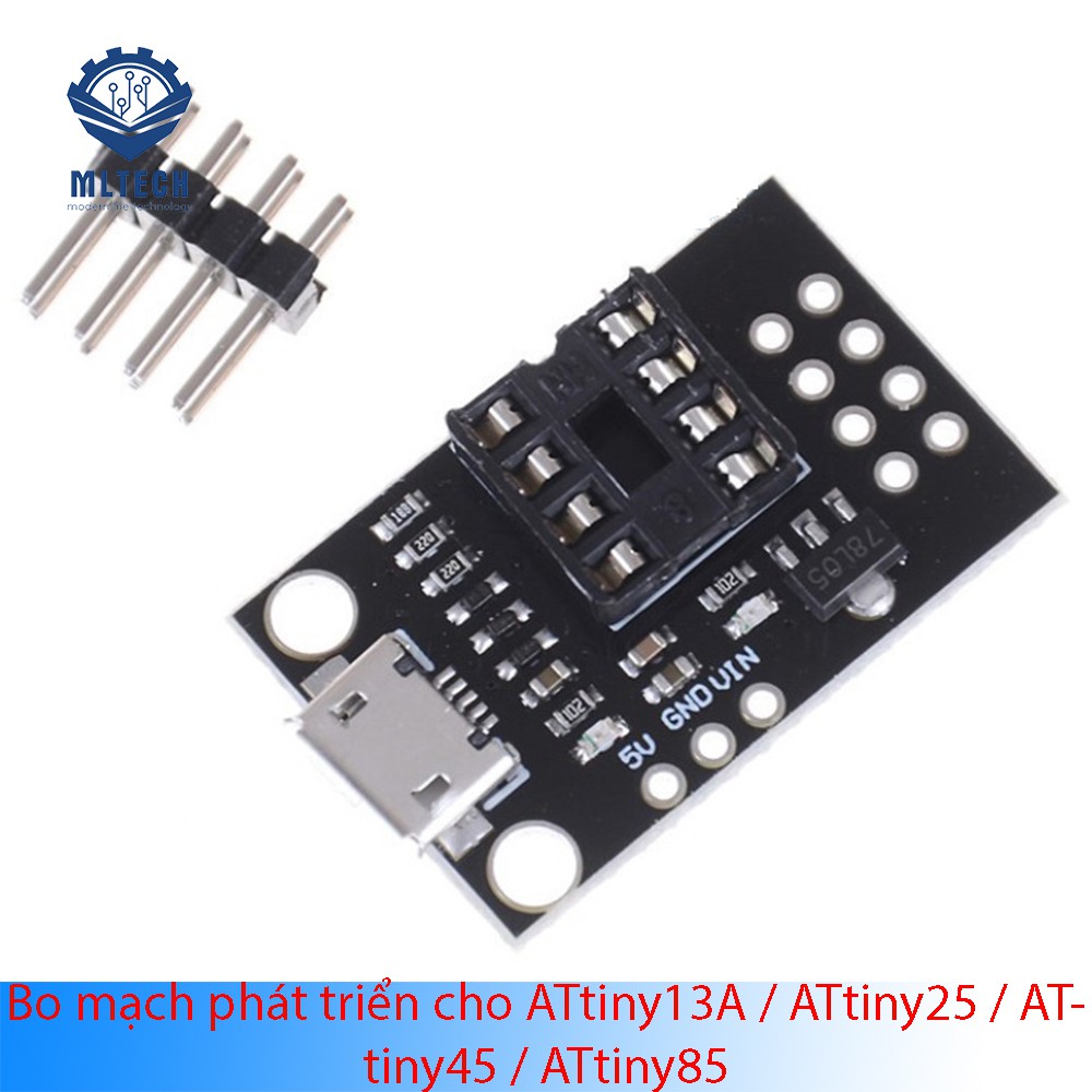 Bo mạch phát triển cho ATtiny13A / ATtiny25 / ATtiny45 / ATtiny85 | Shopee Việt Nam