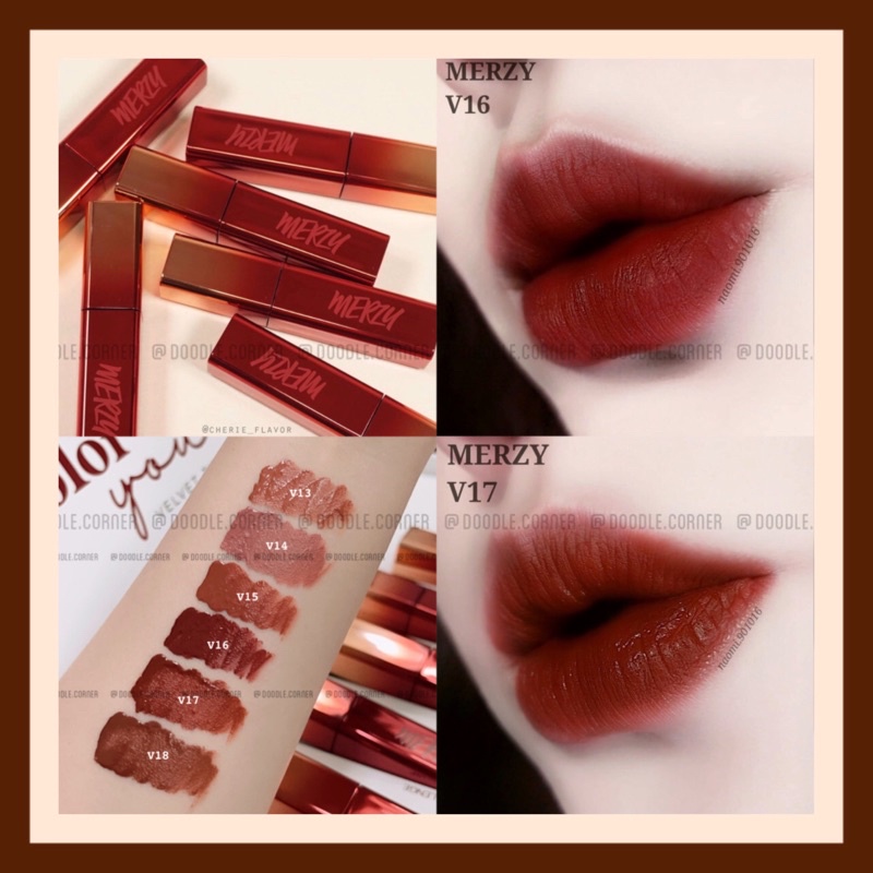 [V13-V18] Son kem lì Merzy The First Velvet Tint Season 3 vỏ đỏ ...