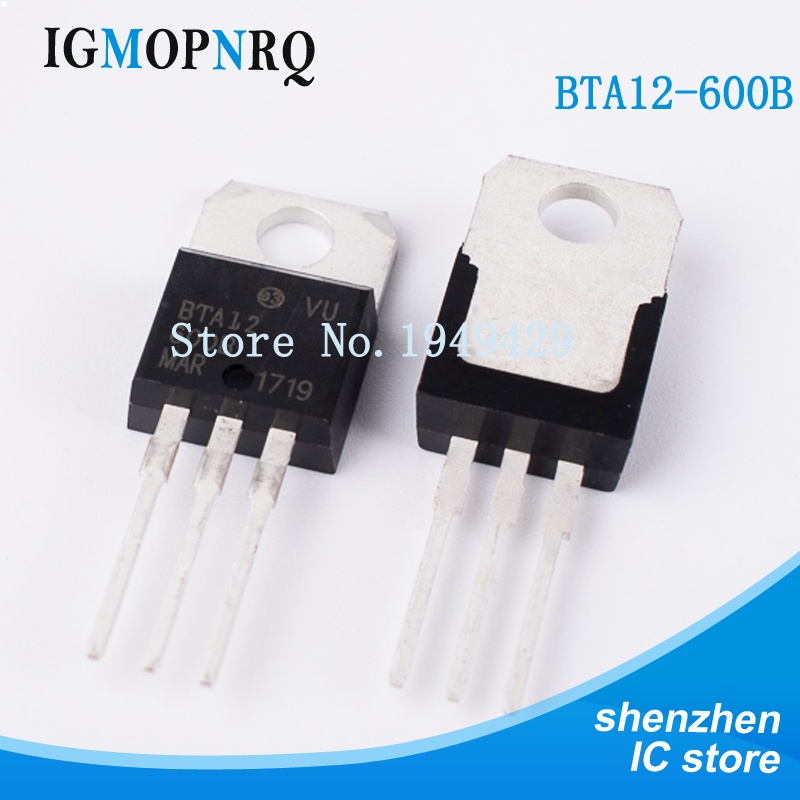 Set 5 Linh Kiện Điện Tử BTA12-600B BTA12 BTA12-600 Triacs 12 Amp 600 ...