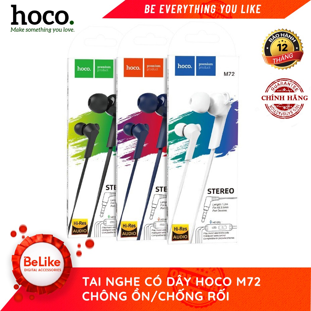 [CHÍNH HÃNG] Tai Nghe Nhét Tai Hoco M72 - Bảo Hành 3 Tháng | Shopee Việt Nam