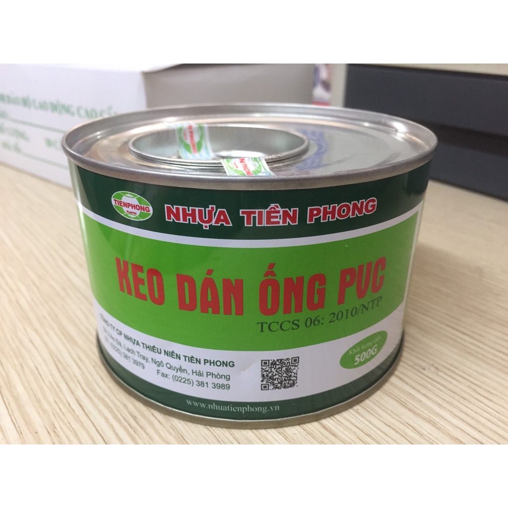 Keo dán Tiền Phong, keo dán ống phụ tùng PVC (lọ 500g) | Shopee Việt Nam