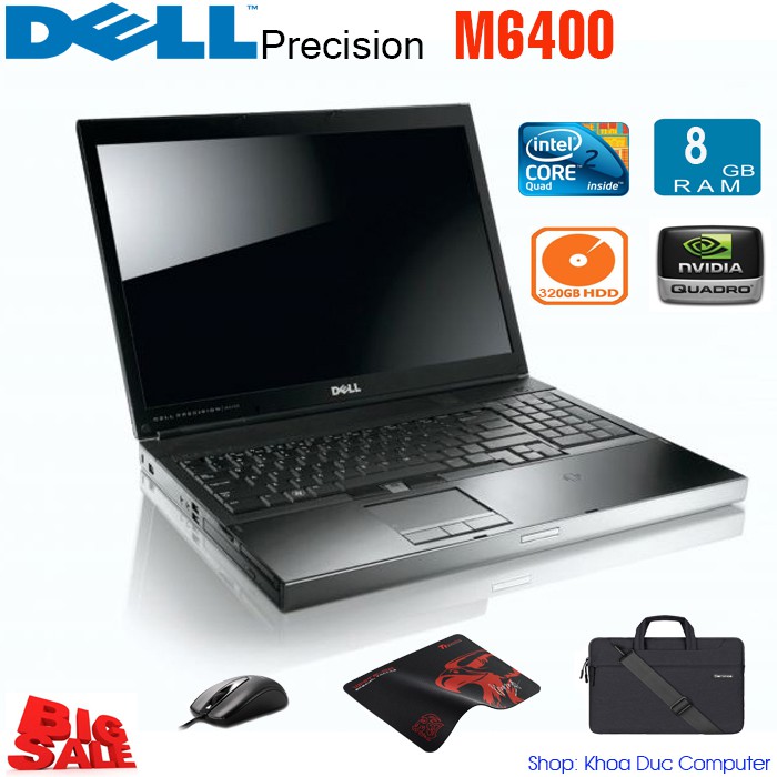 Laptop Dell Precision M6400 - QX9000/ 8Gb ram/ 320gbHDD 17inh | Shopee ...
