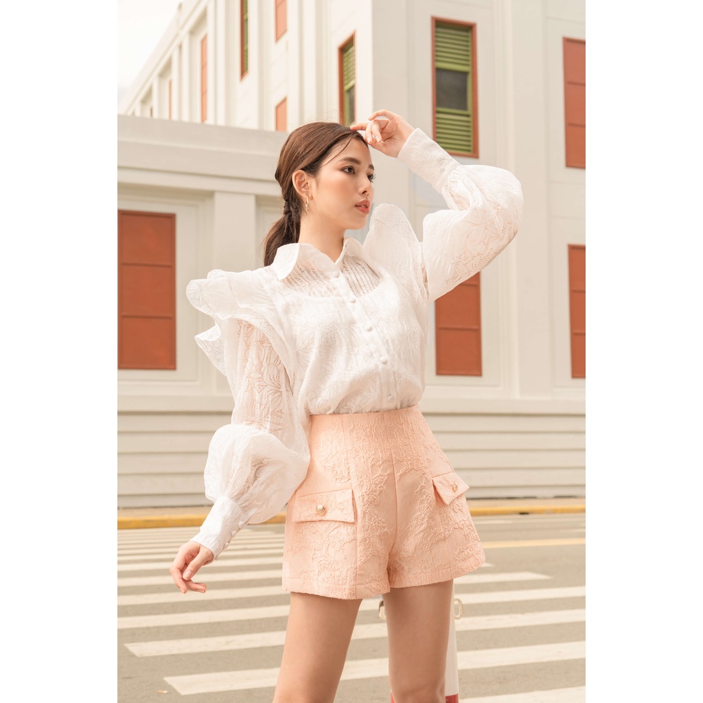 áo sơ mi kiểu tay phồng - alula shirt - dearie.club | Shopee Việt Nam