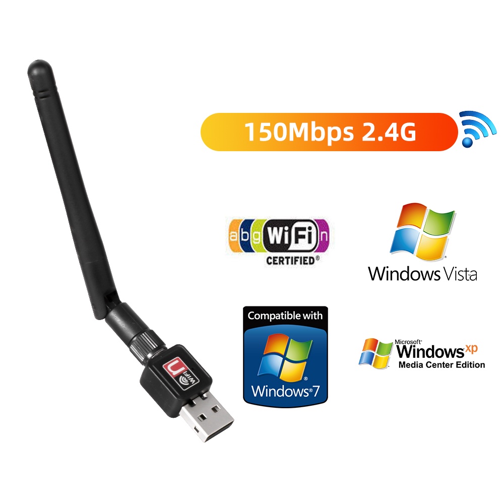 Thẻ Mạng Không Dây Mini 150Mbps USB 2.0 802.11n / g / b LAN RTL8188EU ...