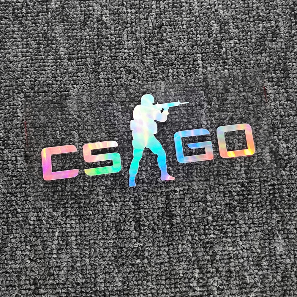 Sticker Phản Quang Chữ CS GO Counter Strike Trang Trí Kính Chắn Gió ...