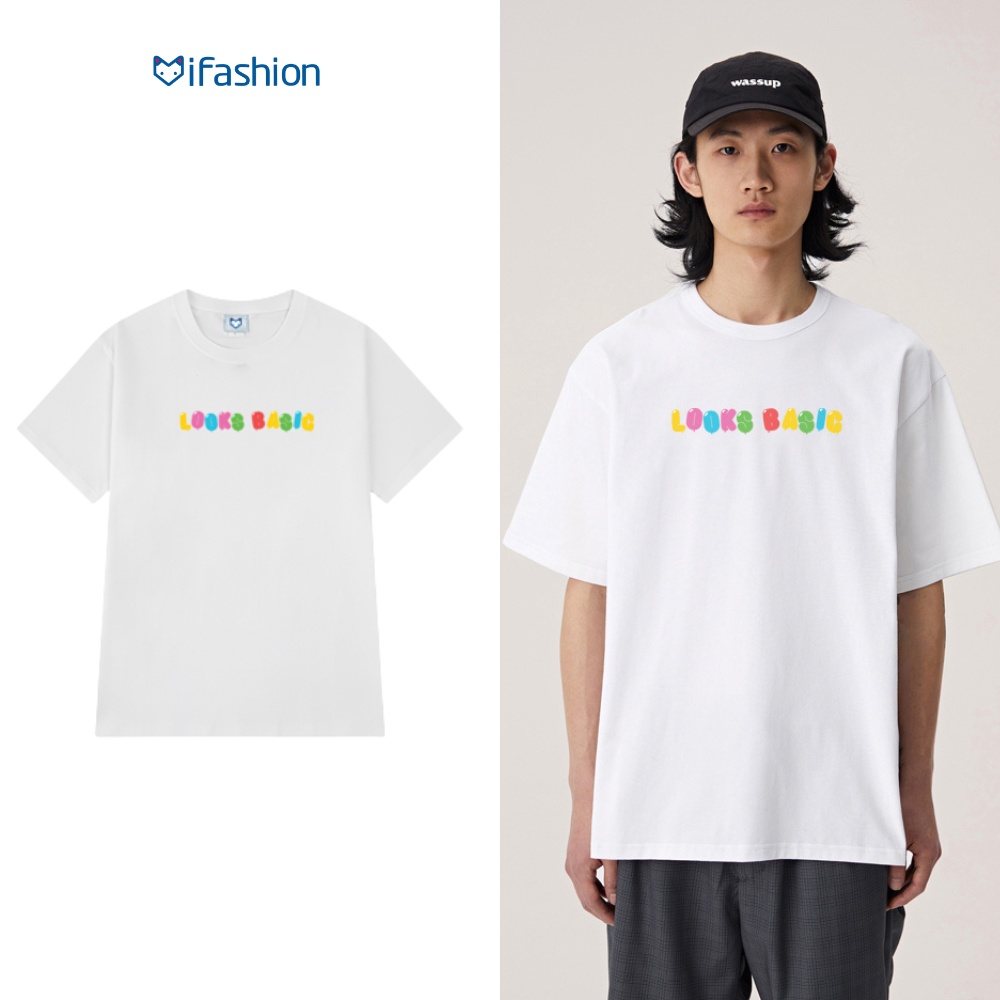Áo phông unisex IFASHION LOOKS BASIC tay lỡ form rộng balloons LB05 ...