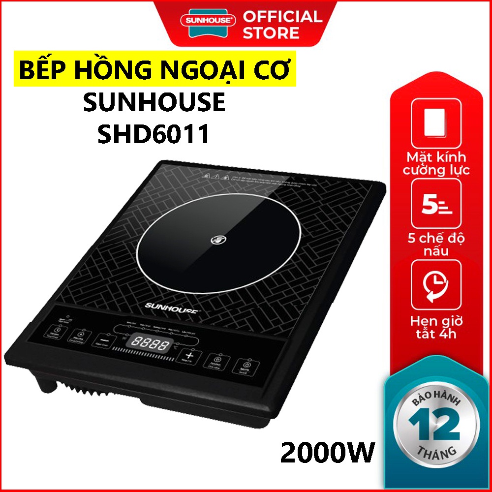 Bếp hồng ngoại cơ SUNHOUSE SHD6011 - 2000W Bảo Hành Chính Hãng 12 tháng ...