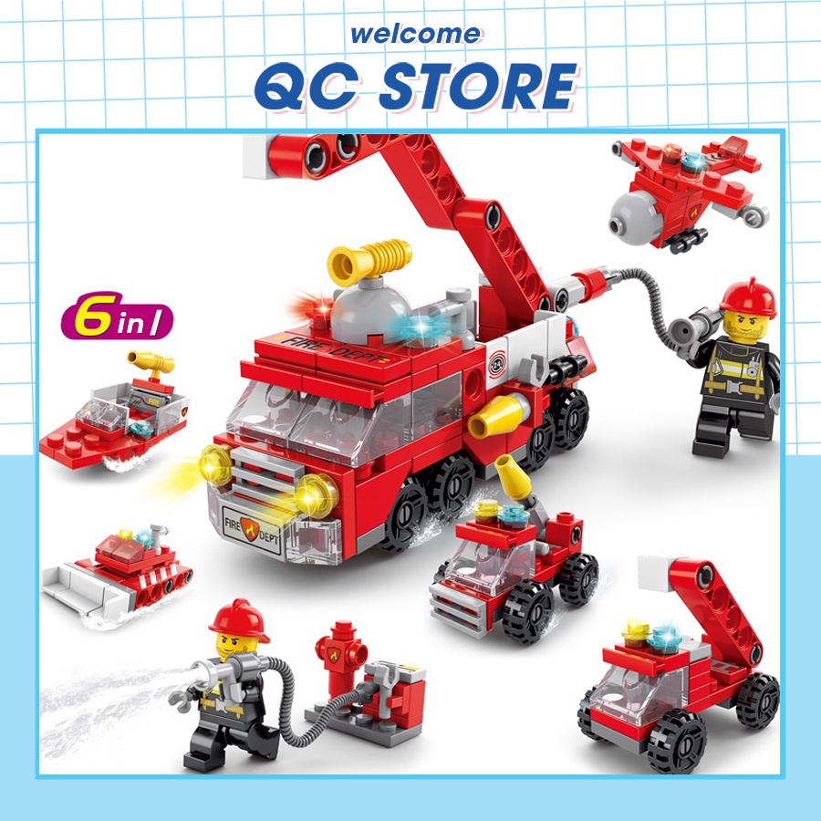 Lego Cứu Hỏa QC Store 67141 ( Lắp Ráp Xếp hình trạm cứu hỏa 142 mảnh ...