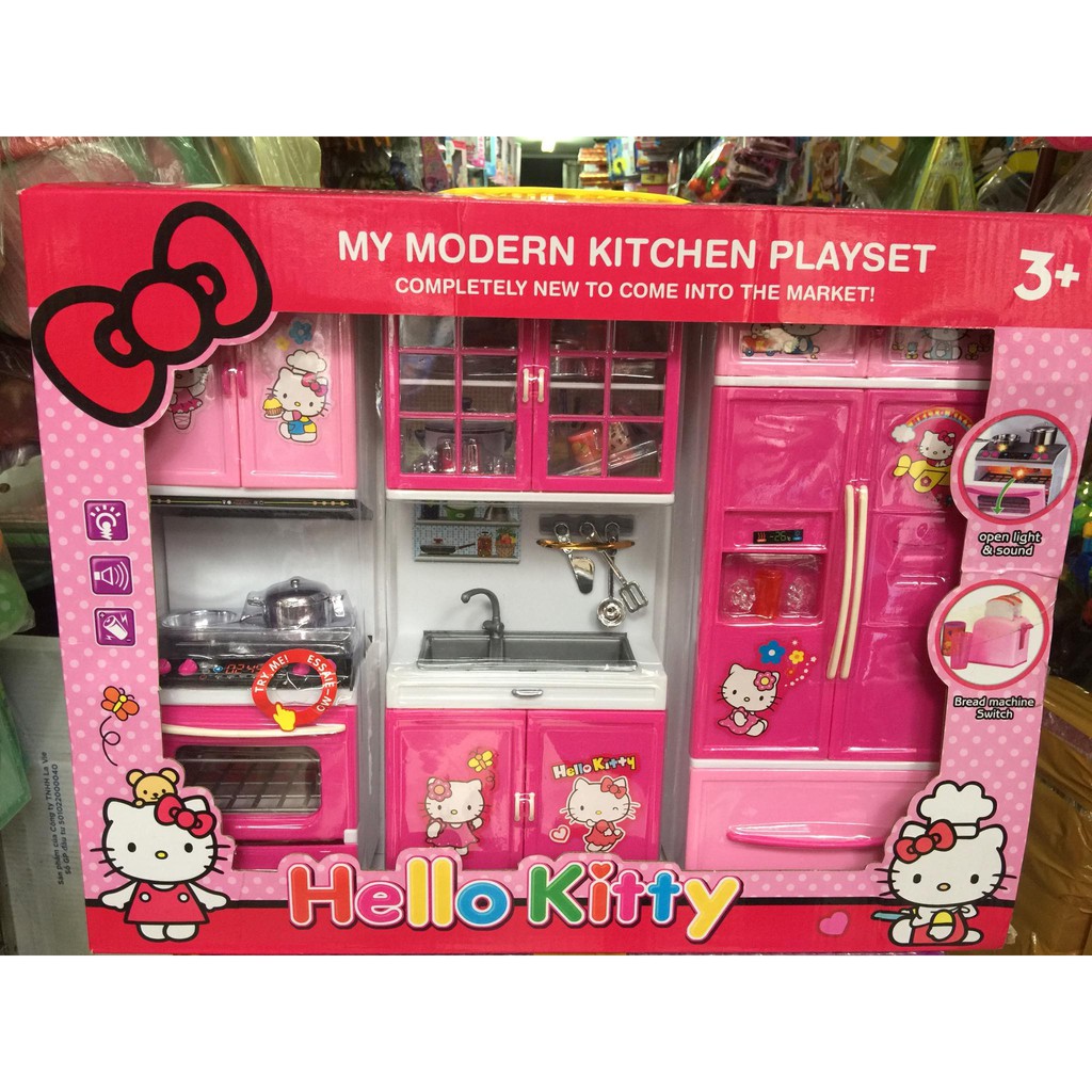 Bộ bếp Hello Kitty Kitchen Playset (022N) | Shopee Việt Nam