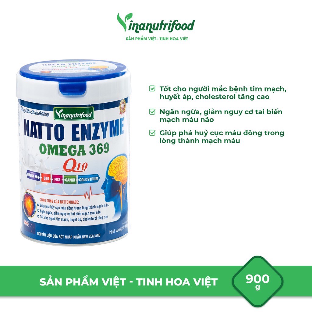 Sữa Natto Enzyme Omega 369 Vinanutrifood hỗ trợ tăng cường sức đề kháng ...
