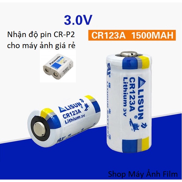 Pin không sạc CR123 cho máy ảnh , CR P2 , LR44, Pin 2CR5 chế , cr2 chế ...
