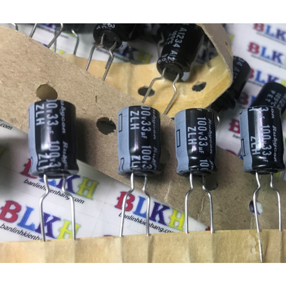 10 Tụ hóa Nhật Bản 100V 33uF 8x11 chính hãng | Shopee Việt Nam