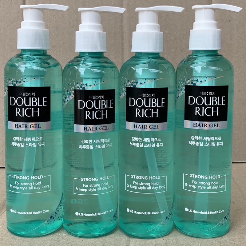 Gel tạo kiểu tóc Double Rich Hair Gel 250ml ( mầu xanh ) | Shopee Việt Nam