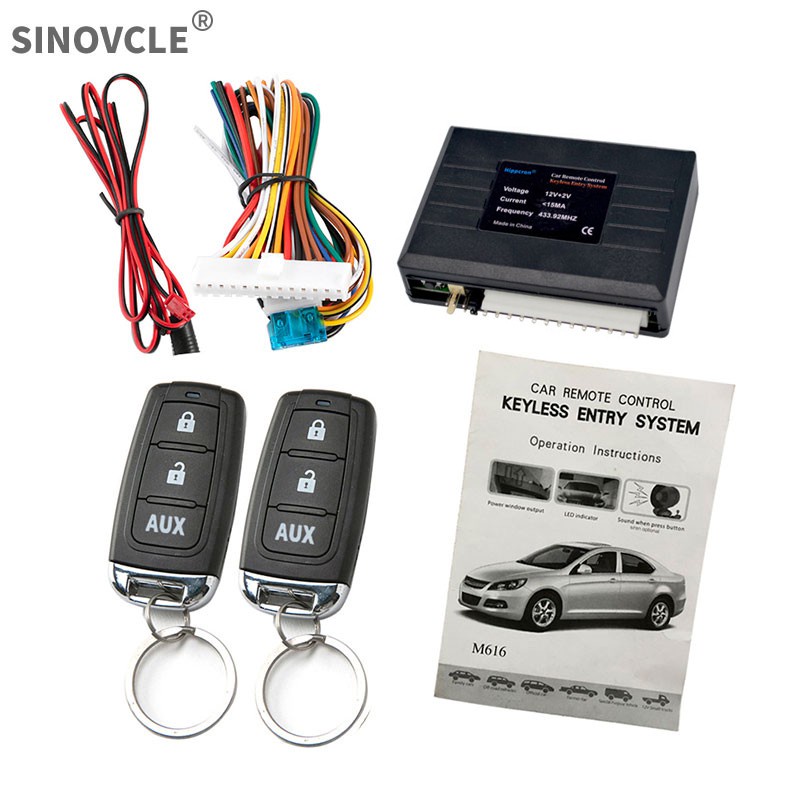 Car Remote Central Door Lock Keyless System Central Locking with Remote ...