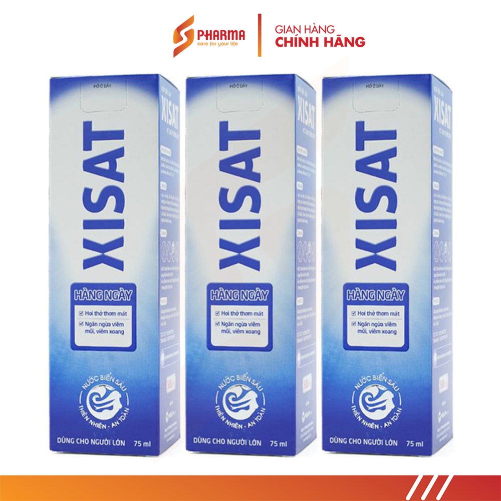 Nước Muối Biển Sâu Xịt Mũi XISAT Người Lớn 75ml – Chính hãng | Shopee ...
