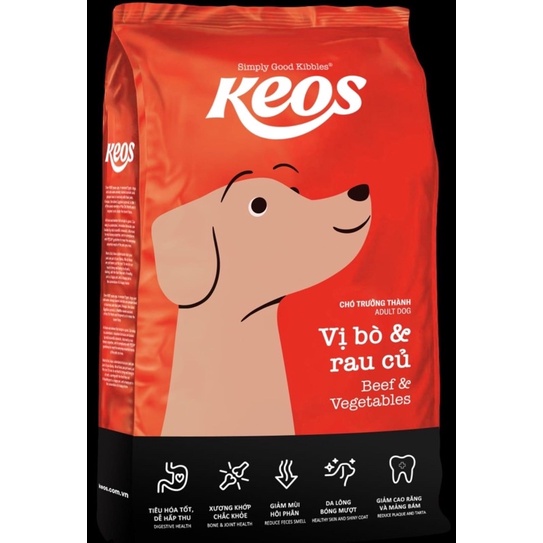 KEOS - Thức ăn hạt cho chó 1,5kg | Shopee Việt Nam