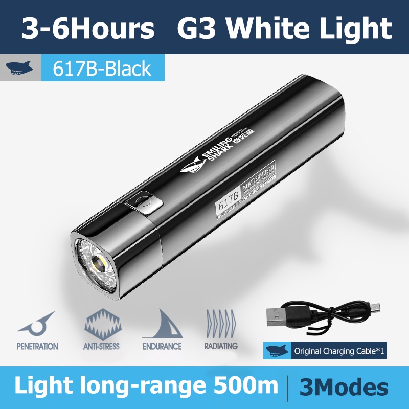 Đèn pin SMILING SHARK 617A mini cầm tay 3 chế độ điều chỉnh dành cho ...
