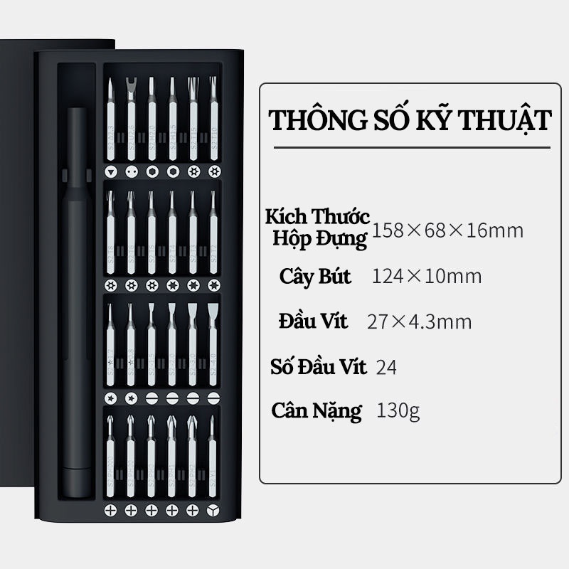Bộ Tua Vít Đa Năng, Bộ Tô Vít Đa Năng Mini 24 Đầu Nhỏ Sửa Điện Thoại ...