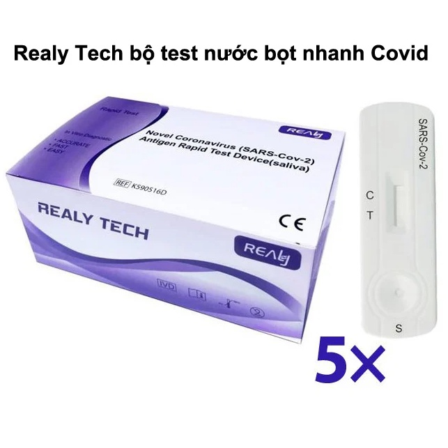 Bộ kit test nước bọt và test mũi REALY TECH test nhanh covit | Shopee ...