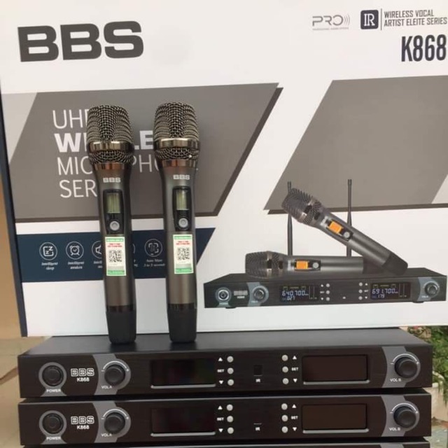 MICRO KHÔNG DÂY BBS K868 công nghệ ĐỨC ĐƯỢC SX TẠI NHÀ MÁY CHINA VỈ TÍM | Shopee Việt Nam