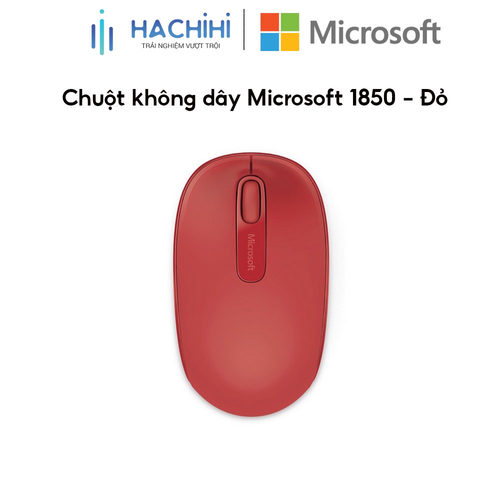 Chuột không dây Microsoft 1850 - Đỏ | Shopee Việt Nam