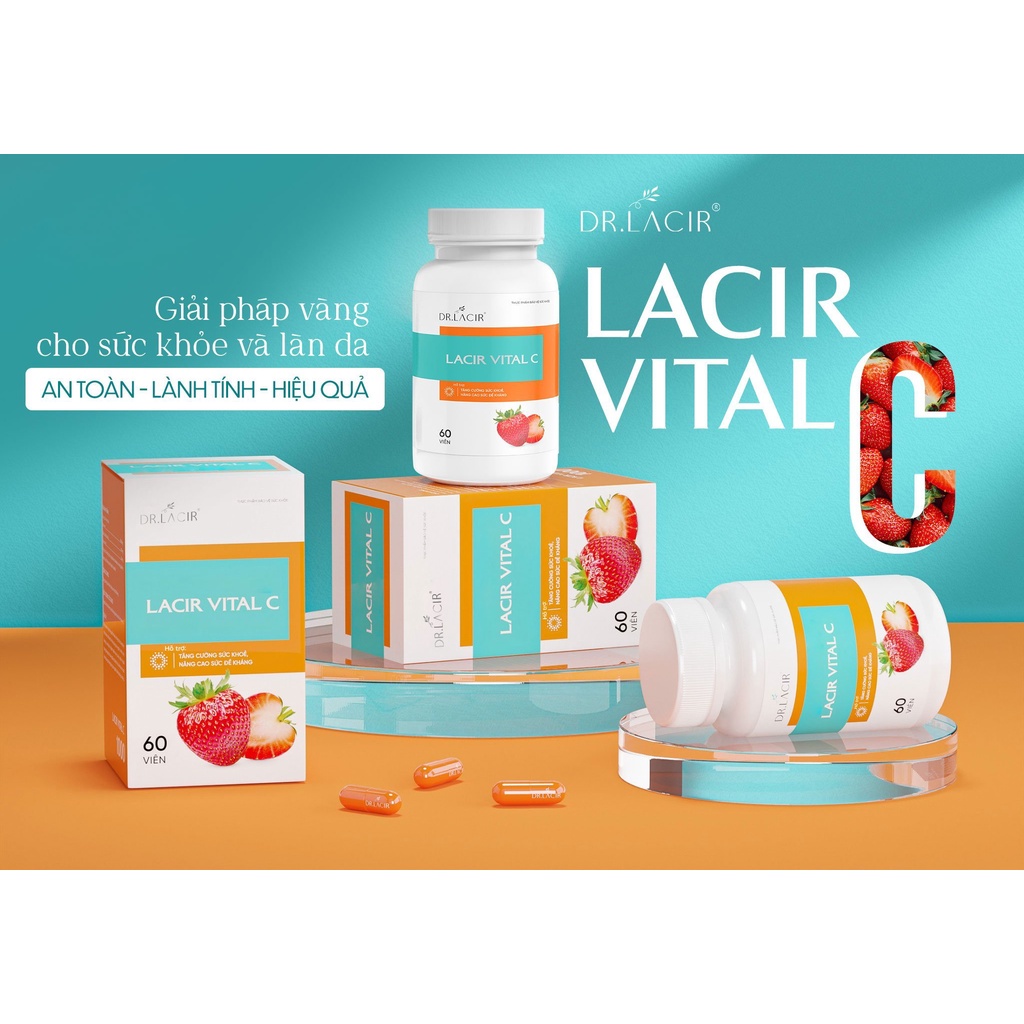 Vitamin C Vital C Dr Lacir Hộp 60v Giúp Tăng Cường Sức Đề Kháng Làm Đẹp Da | Shopee Việt Nam