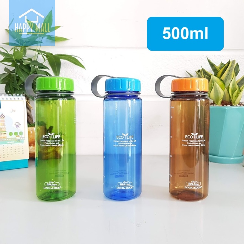Bình nước Lock&Lock nhựa Tritan Eco Life dung tích 500ml ABF613 Happy Mall | Shopee Việt Nam